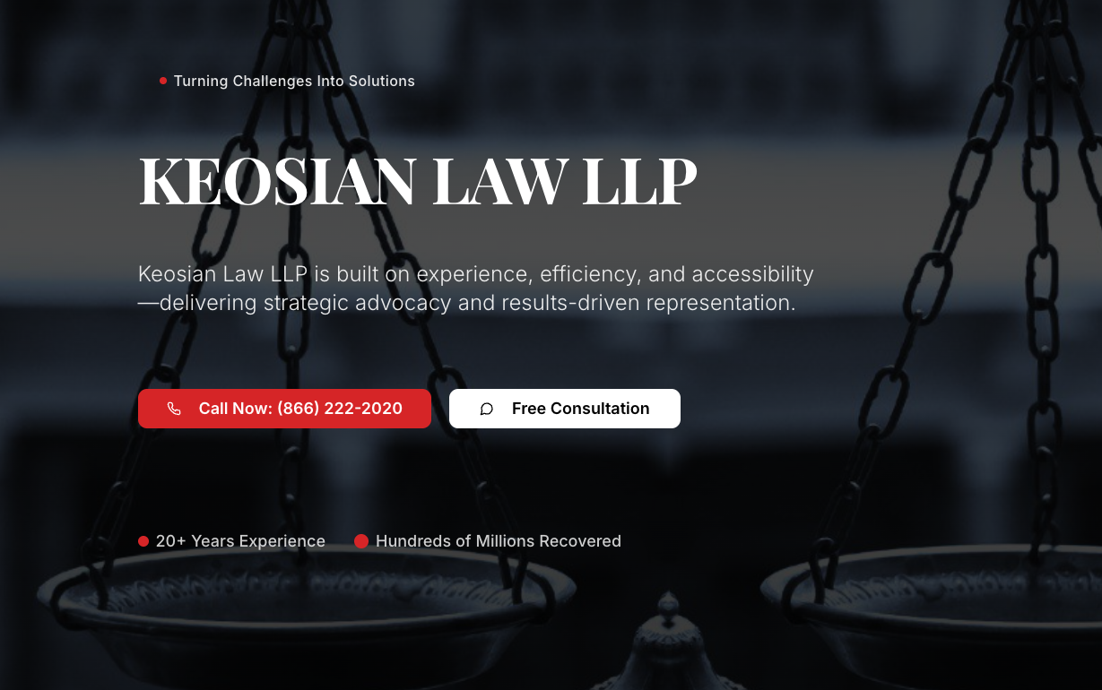 Keosian Law LLP | California Trial Attorneys — Personal Injury, Mass ...